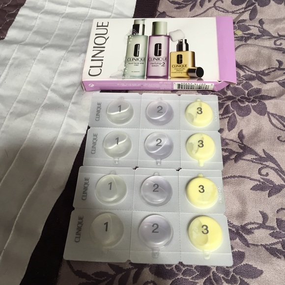 Clinique | Skincare | Clinique 3 Step Skin Care Samples | Poshmark